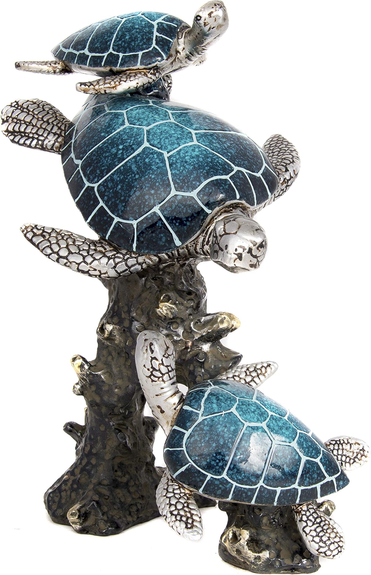 Amazon.com: Enesco Edge Sculpture Sea Turtle on Wave Animal Figurine ...