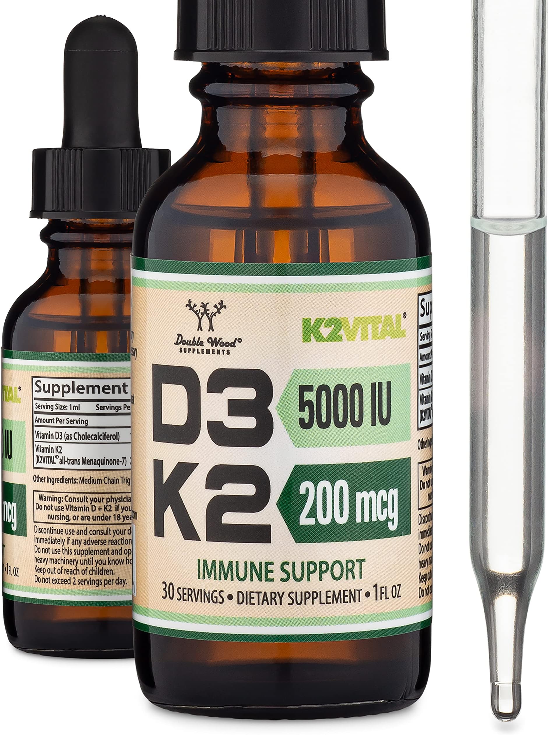 Amazon.com: Go Nutrients Liquid Vitamin D3 K2 Drops - for Bone & Heart ...
