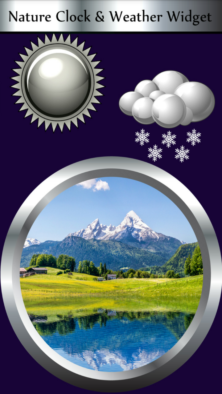 Aplicación Reloj de la naturaleza y widget del tiempo en Amazon Appstore