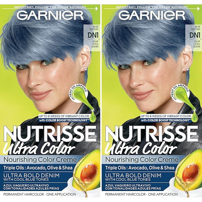 Buy Garnier Hair Color Nutrisse Ultra Color Nourishing Creme, DN1 Light ...