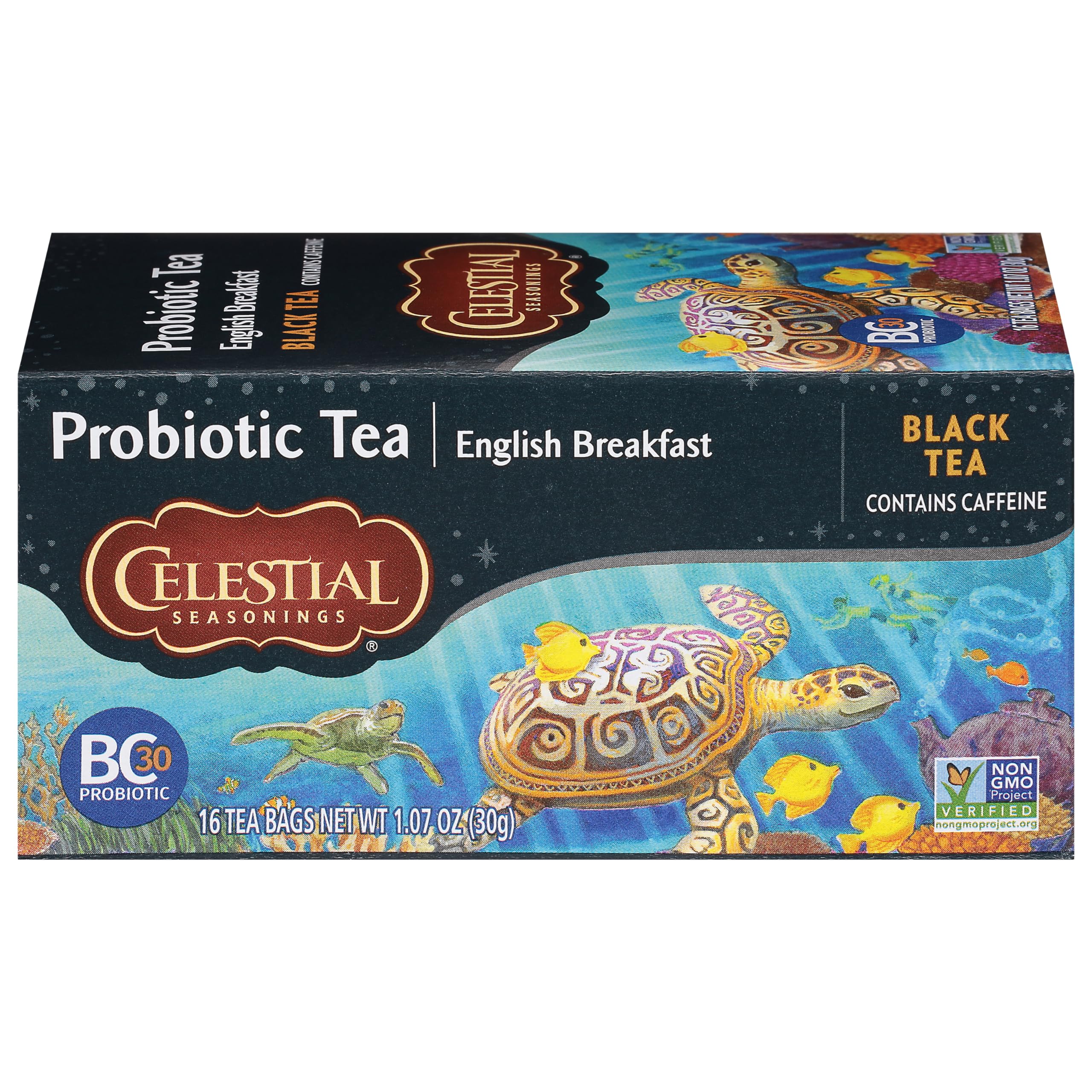 Amazon.com: Celestial Seasonings Probiotic English Breakfast Black Tea ...