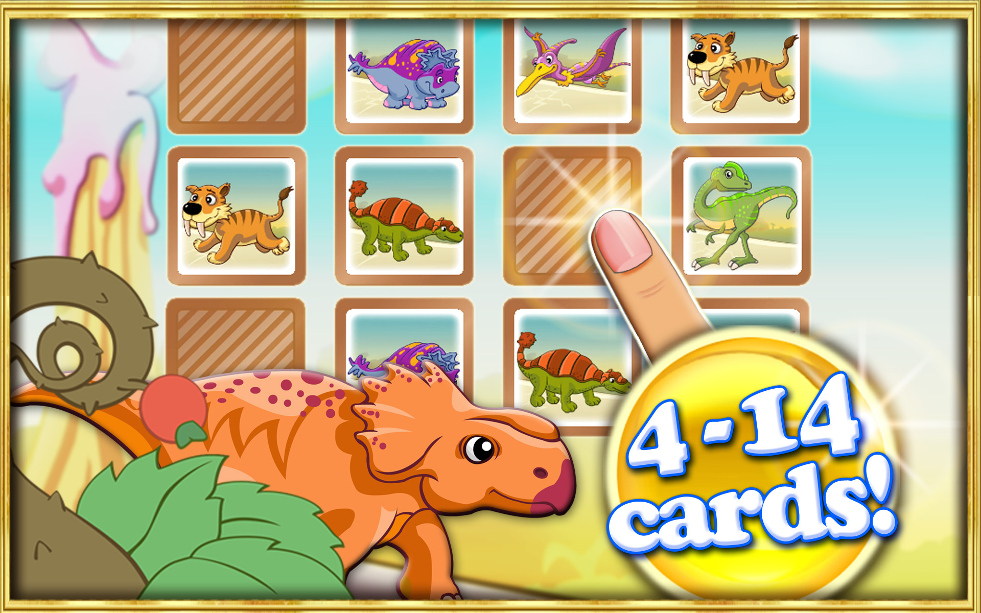 Jurassic dinosaur pairs puzzle for kids and toddlers (boys and girls ...