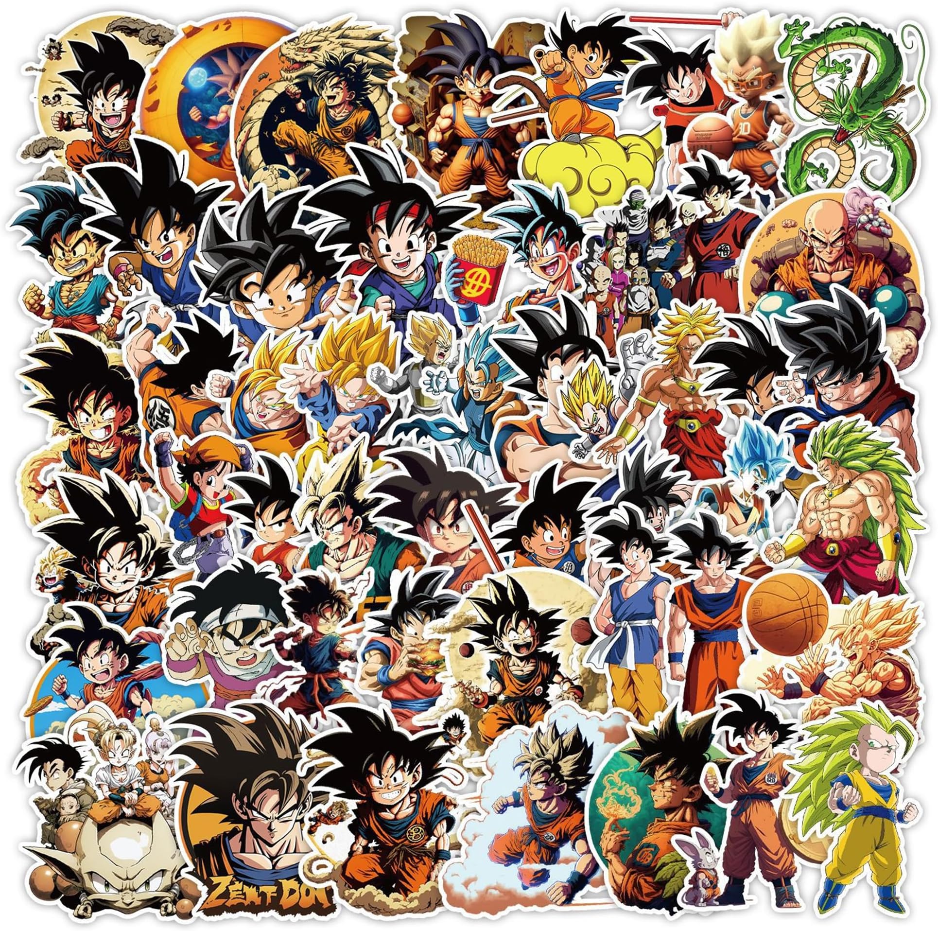 Amazon.com - Dragon Ball Z Attack of The Fusion Sticker Peel and Stick ...