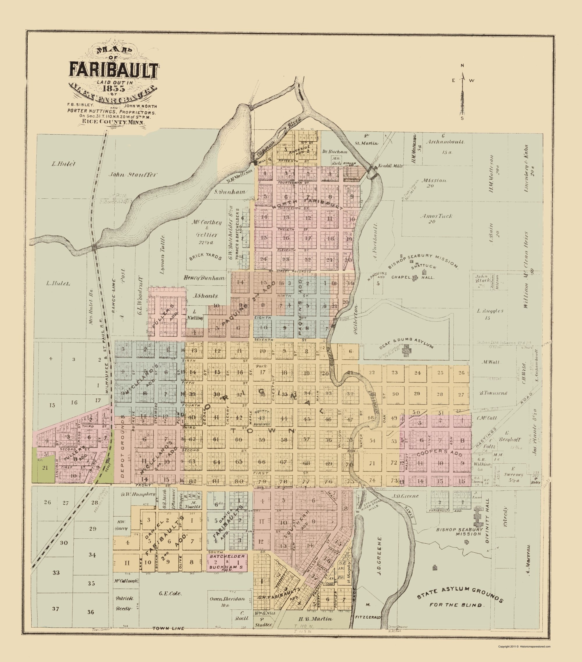 Fmap Of Minneota Fairbault