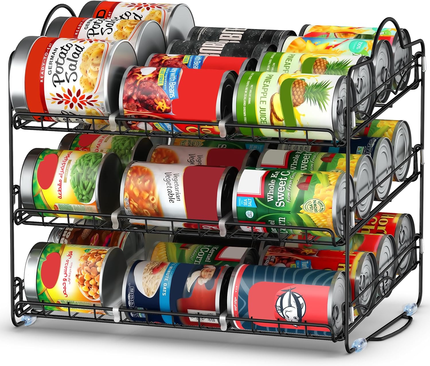 Amazon.com: Utopia Kitchen Storage Can Rack Organizer, Stackable Can ...