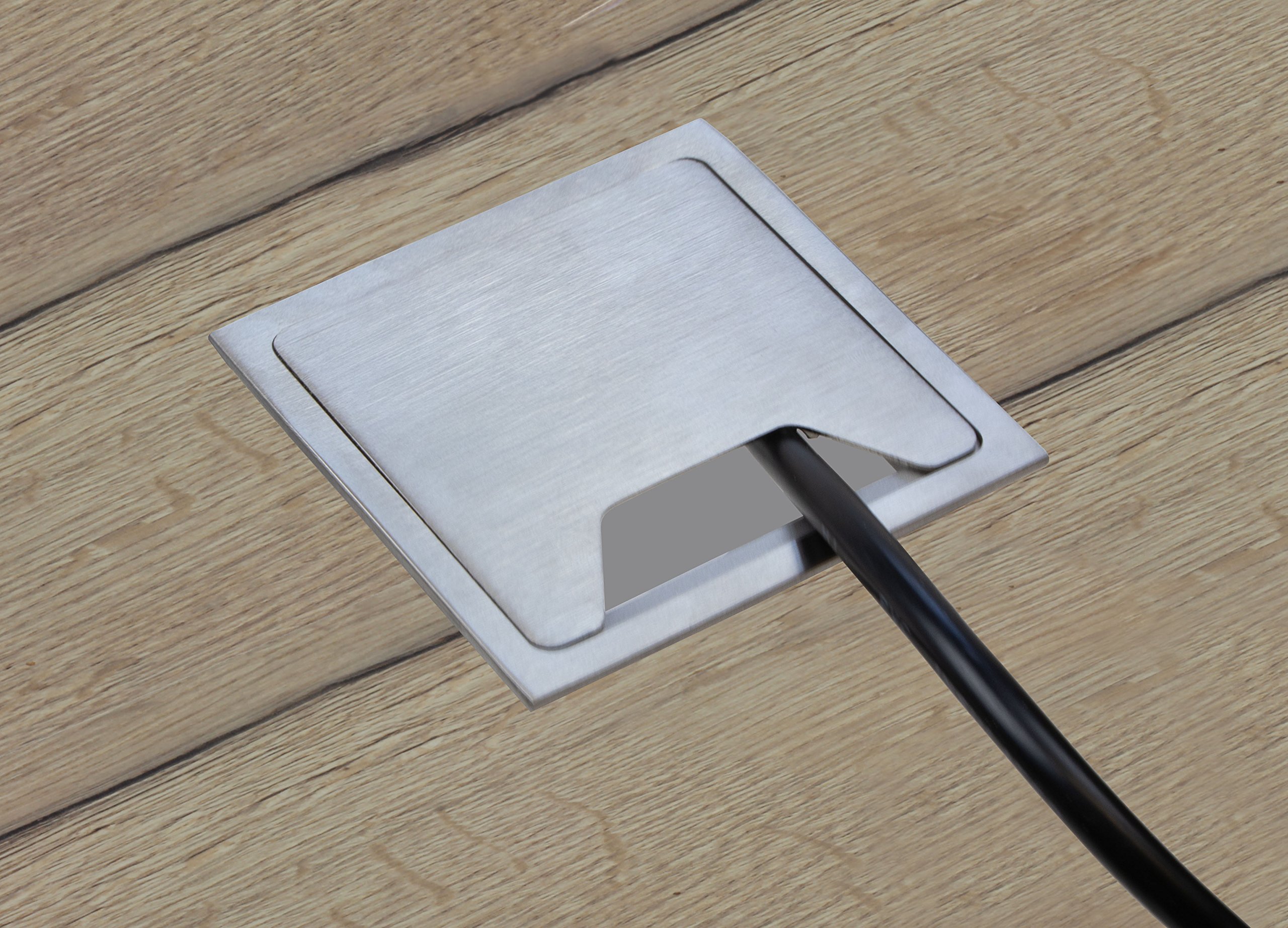 Buy Gedotec® Modern-Desk cable tidy Outlet Grommet Square Cable Hole ...