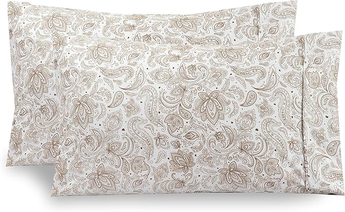 Amazon.com: Elegant Comfort Pattern Printed Pillowcases 2-Piece Set ...