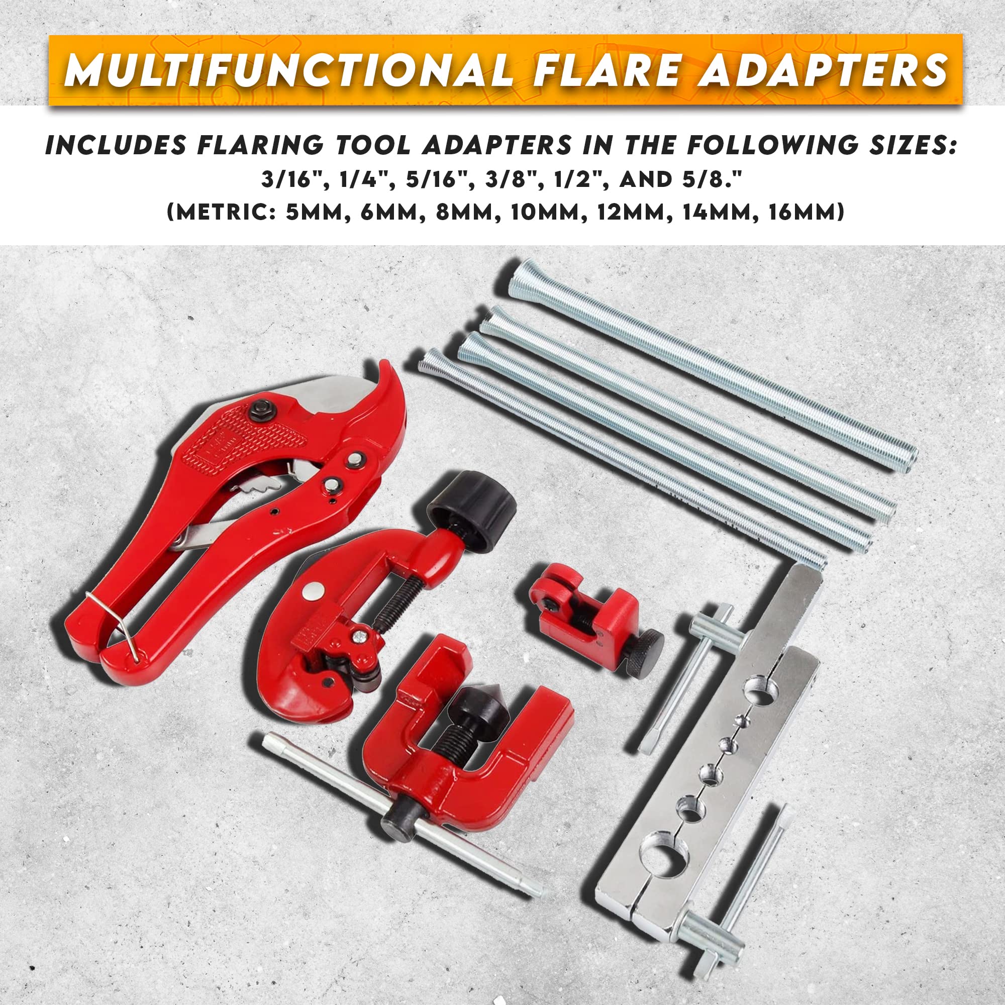 Snapklik.com : Shankly Flaring Tool Set (9 Piece - Professional Grade ...