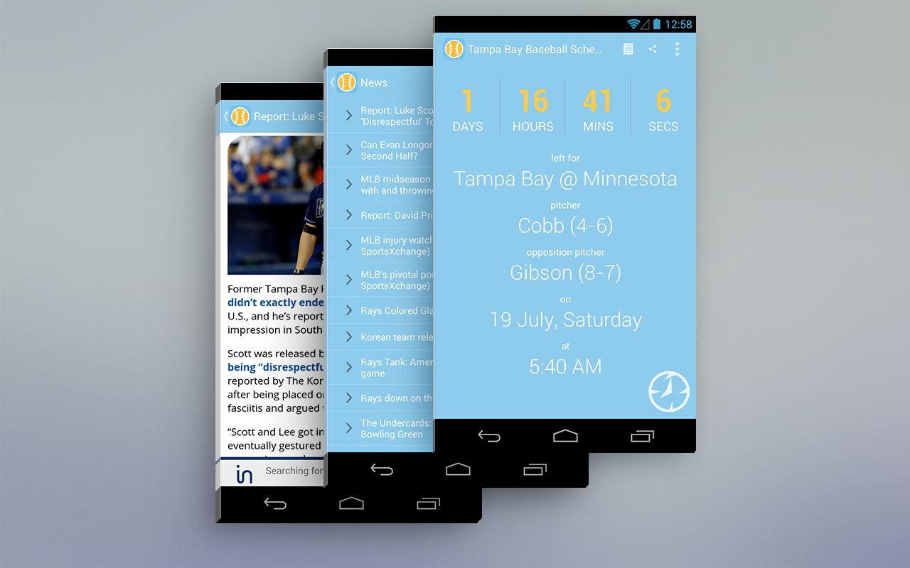 Tampa Bay Baseball Schedule - App on Amazon Appstore