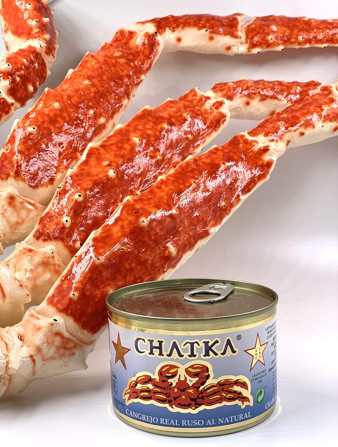 Chatka King Crab 15% legs (tin) (220g) : Amazon.co.uk: Grocery