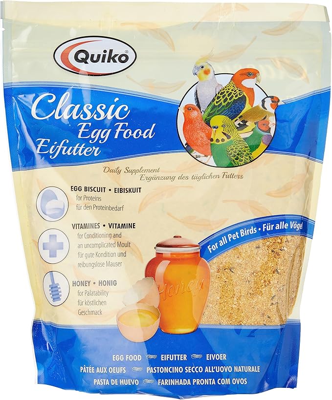 Quiko Classic - Egg Food 1 kg - Breeding Food for all Ornamental Bird ...