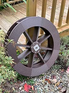 Amazon.com : Amish-Made Medium Round Chocolate Brown Poly Decorative ...