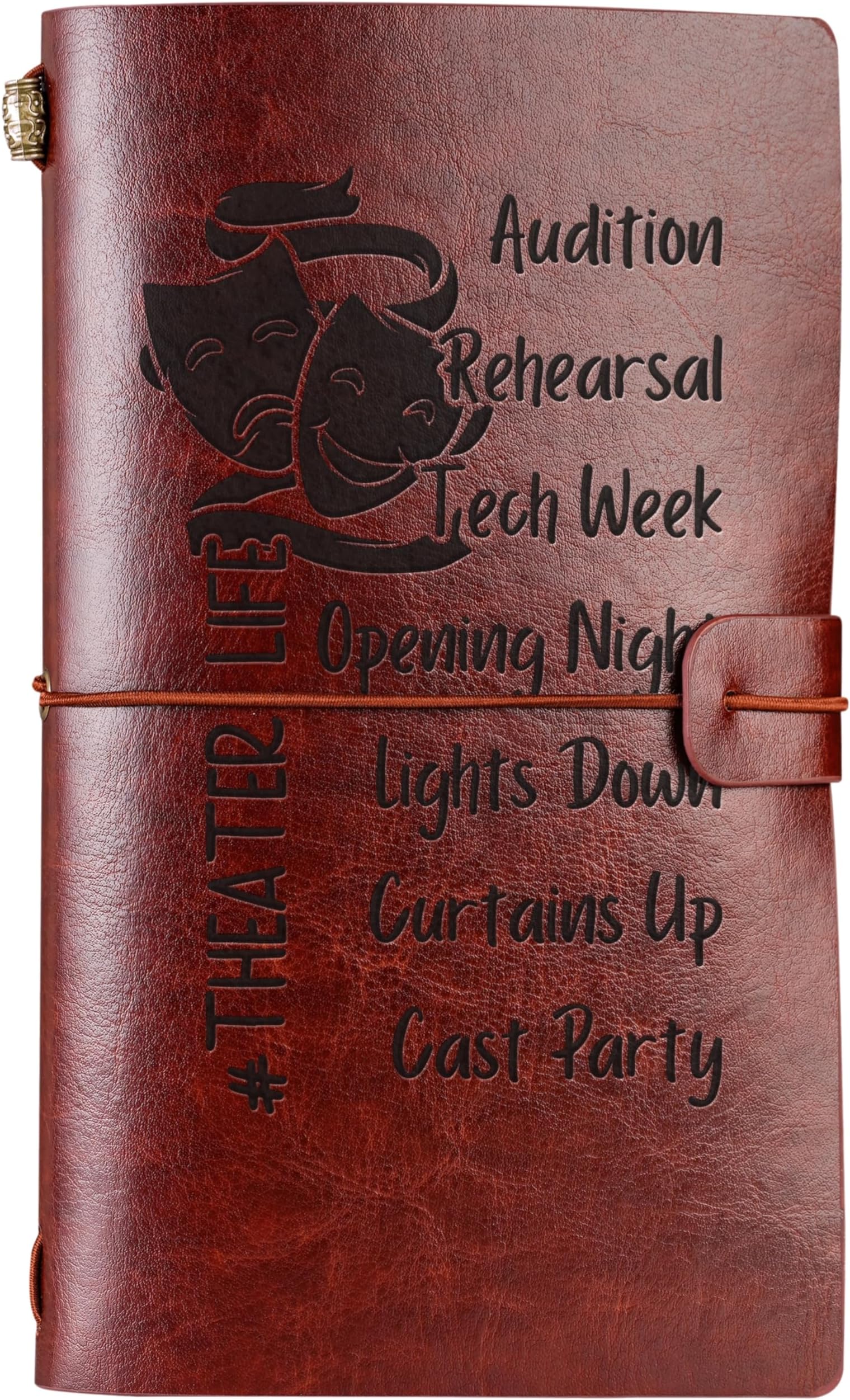 Amazon.com : WHLBHG Theatre Life Leather Journal Notebook Theater Life ...