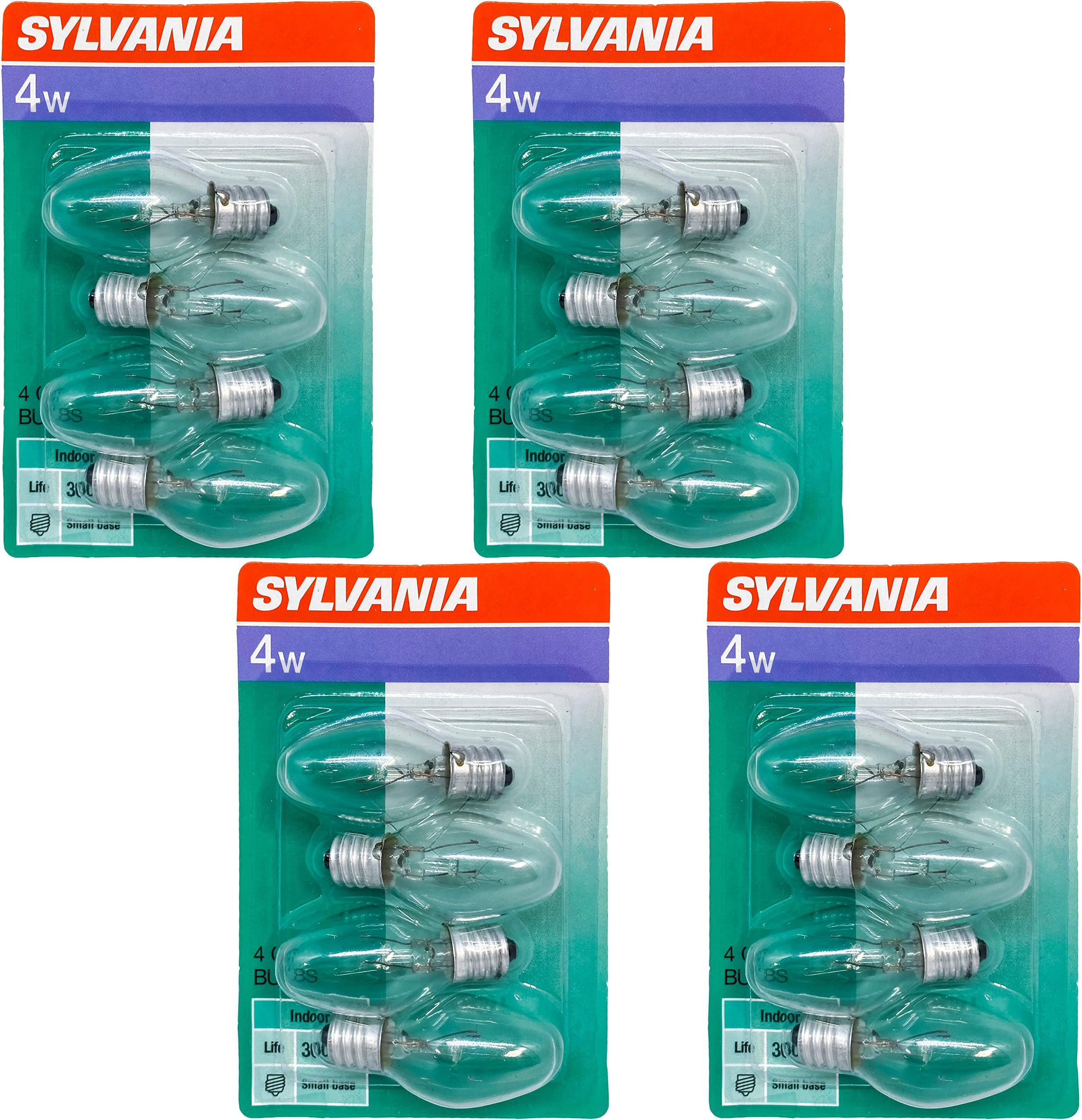 SYLVANIA Home Lighting Incandescent Small Appliances Bulb, C7-4-Watt ...