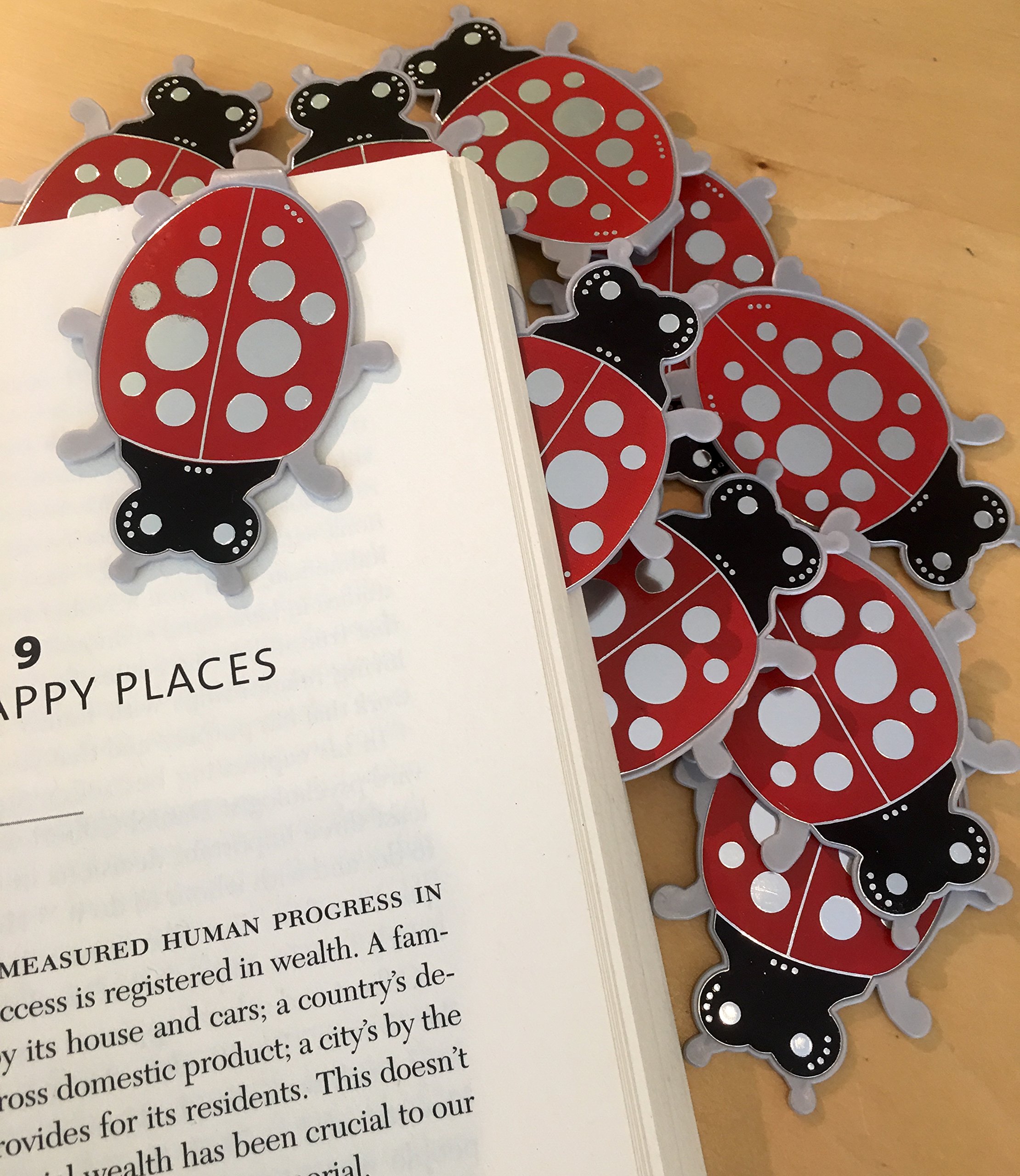 Amazon.com: Ladybug Clip Bookmarks for Kids Students Cool Cute Animal ...