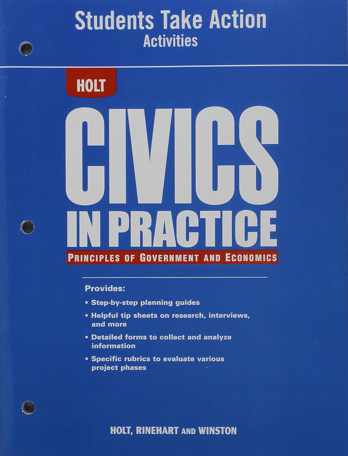 Buy Civics In Practice Principles of Government and Economics Students ...