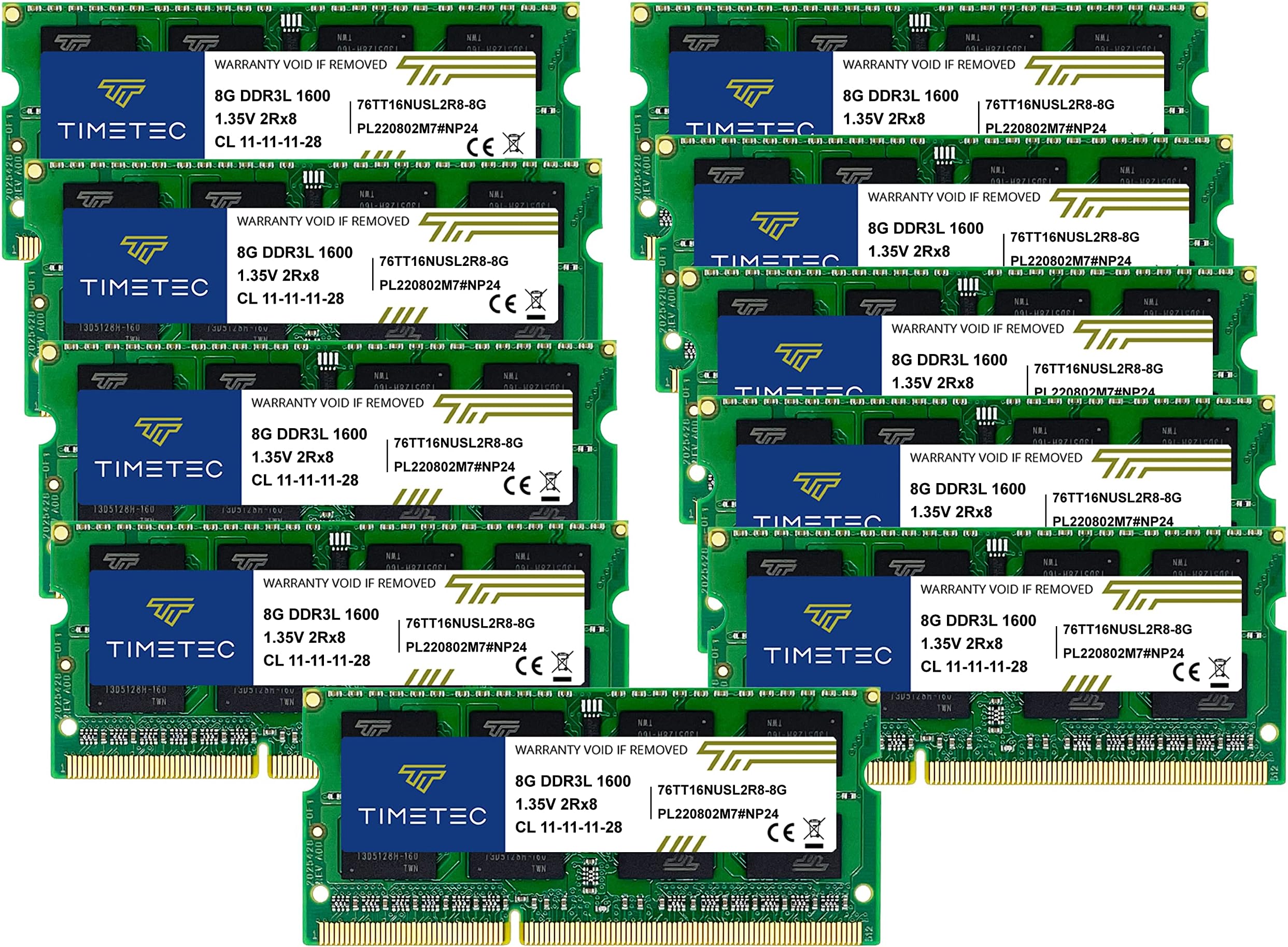 Timetec 16GB KIT(2x8GB) DDR3L/DDR3 1600MHz(DDR3L-1600) PC3L-12800 Non ...