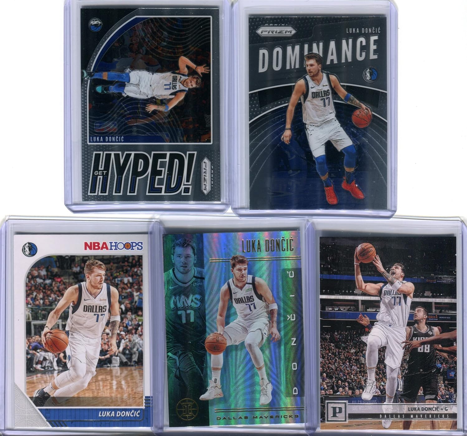 Amazon.com: Luka Doncic Dallas Mavericks Assorted Basketball Cards 5 ...