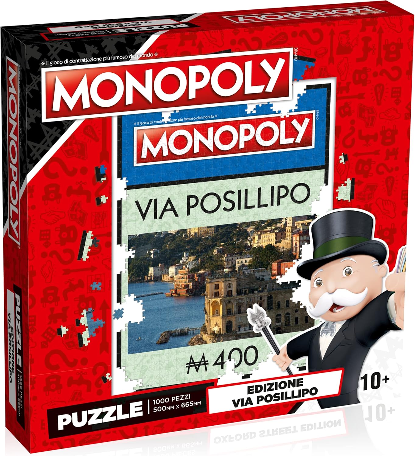 Amazon.com: Winning Moves - Via Posillipo, Naples, Monopoly Puzzle 1000 ...