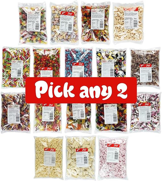 Sweetshop Wholesale Retro Sweets 3kg Bags - Pick Any 2 : Amazon.co.uk ...