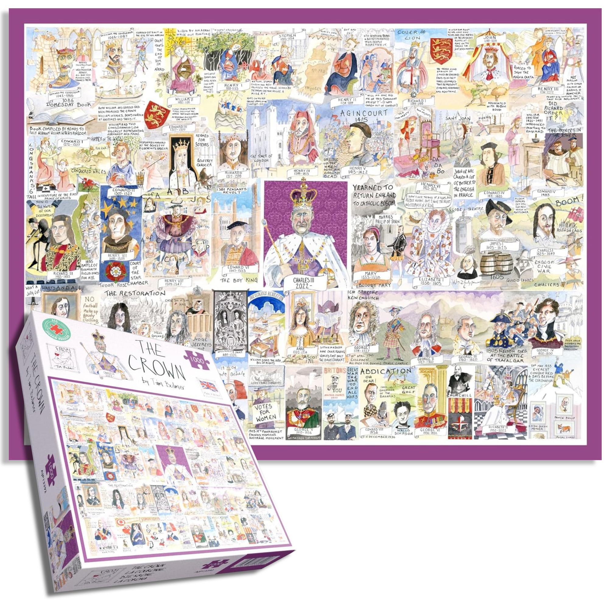 Tim Bulmer's 'The Crown: King Charles III Coronation' 1000 Piece Jigsaw ...