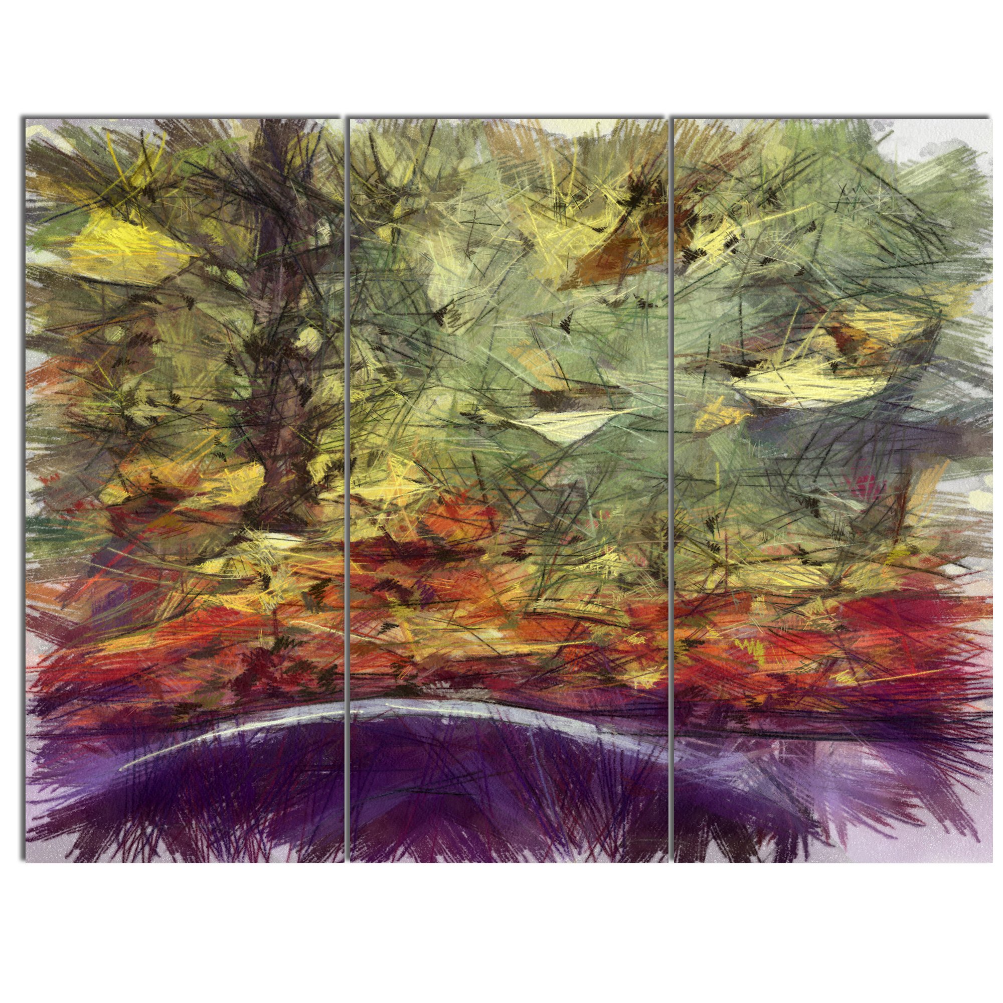 Paisagens Em Aquarela De Outono