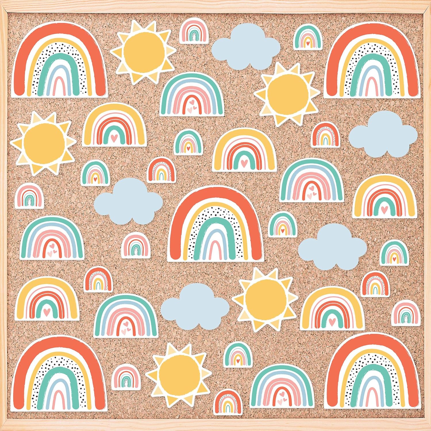 Amazon.com: Big Dot of Happiness Pastel Boho Rainbow - DIY Classroom ...