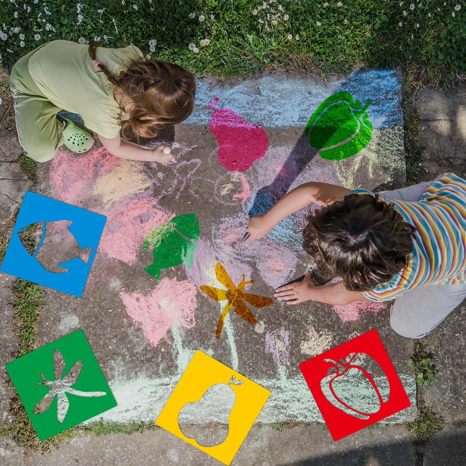 Snapklik.com : Epakh 24 Pieces Stencils For Kids 8 Inches Drawing ...