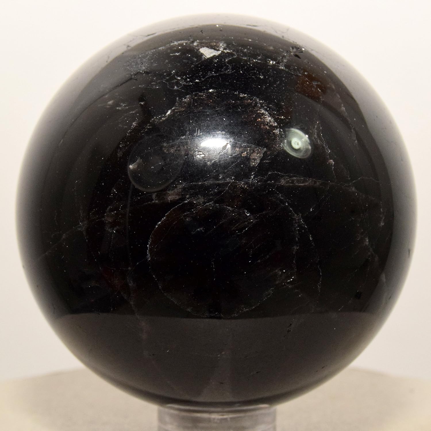 Amazon.com: HQRP 52mm Black Smoky Quartz Sphere Natural Polished ...