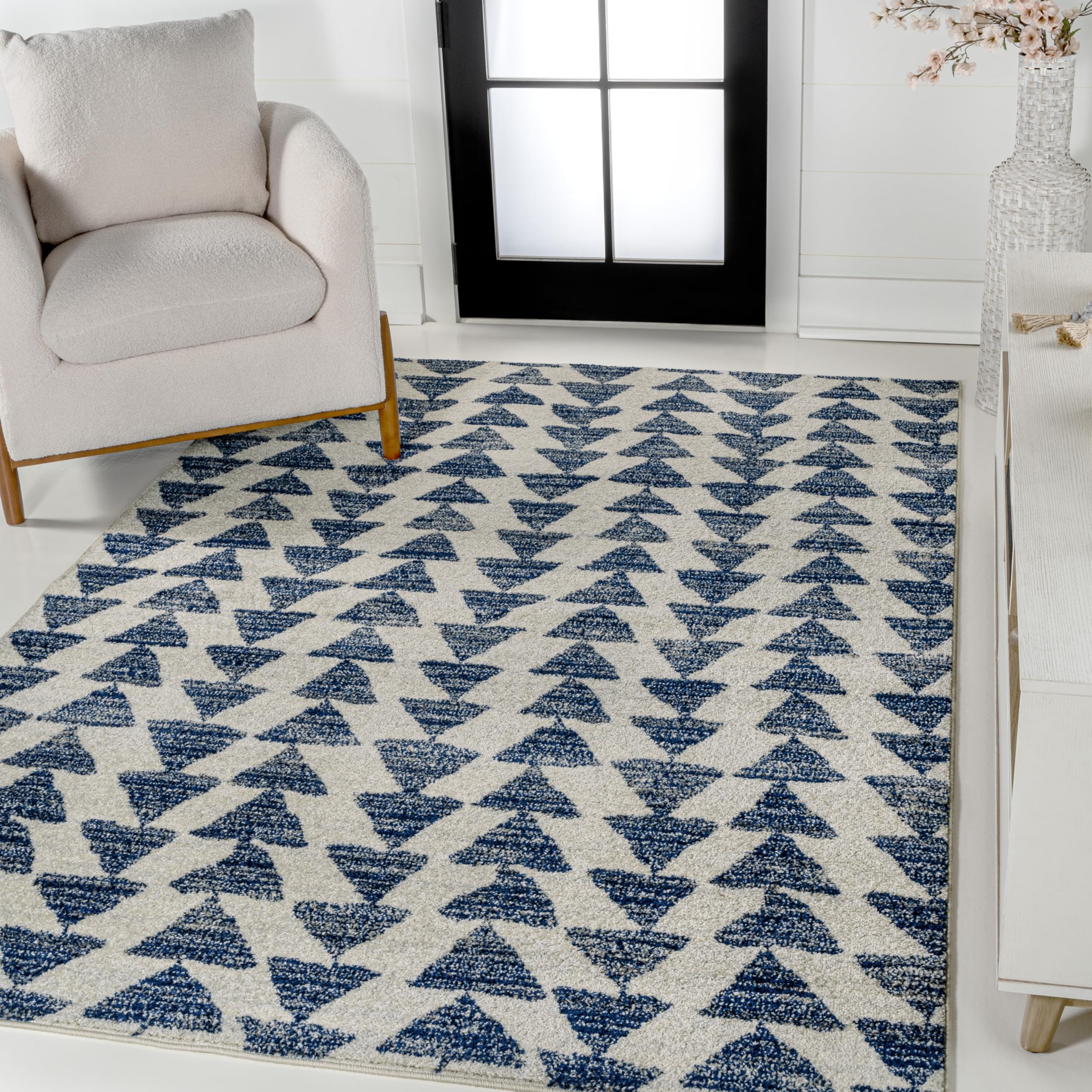 JONATHAN Y MOH206D-8 Aisha Moroccan Triangle Geometric Area Rug ...
