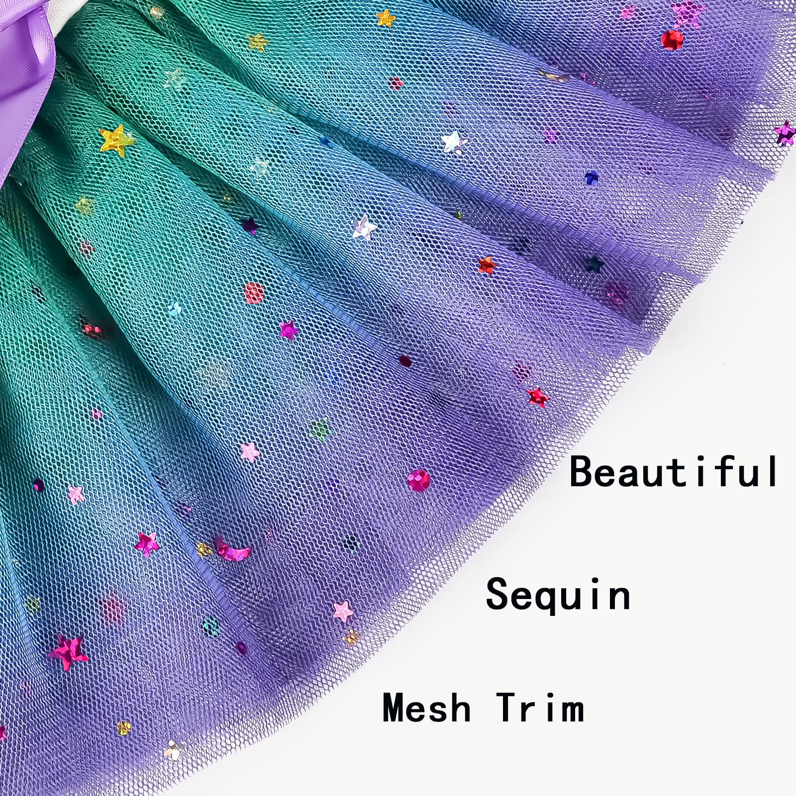 Snapklik.com : Dog Dresses For Small Dogs Girl - Gradient Sequin Mesh ...