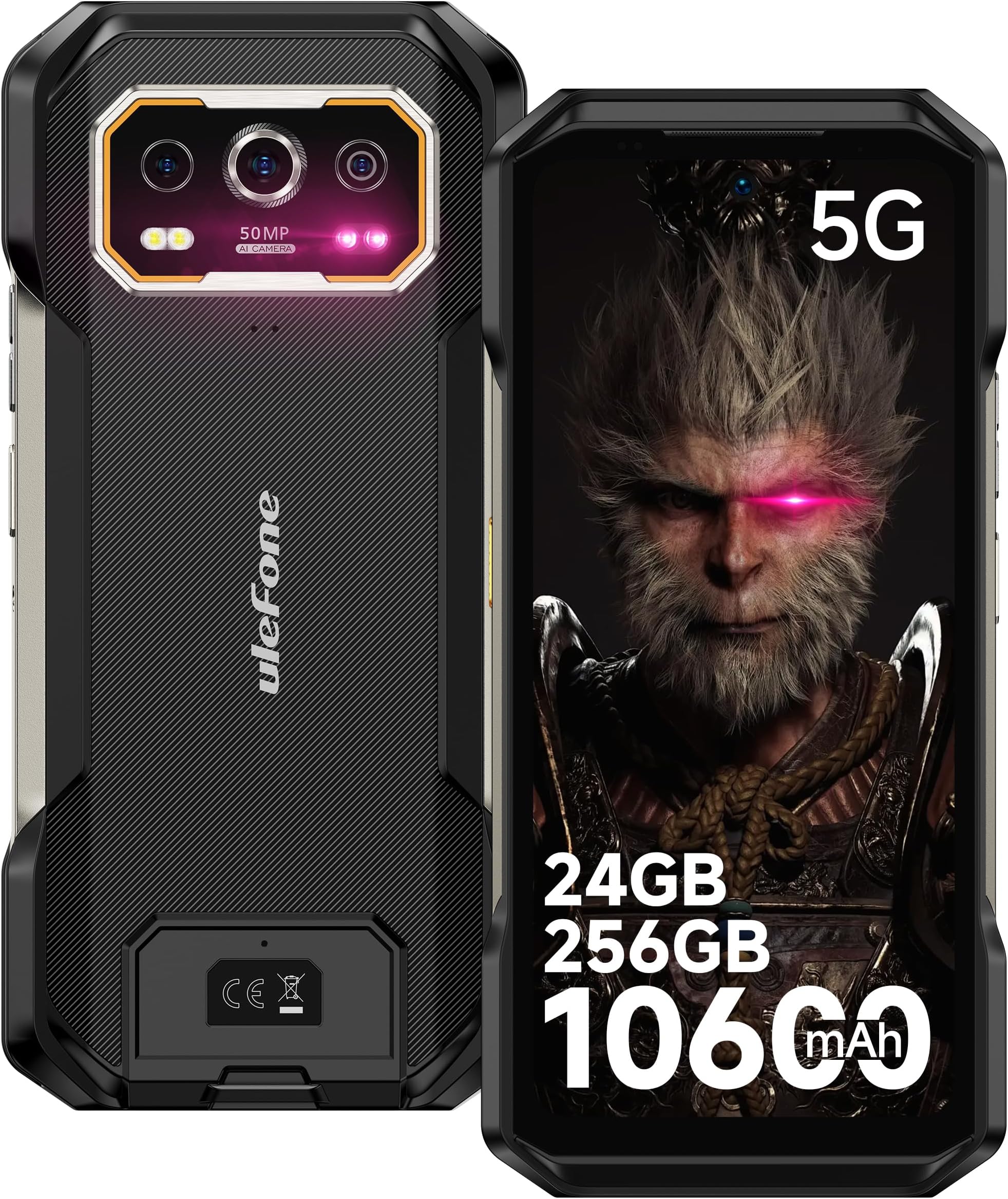 Amazon.com: Ulefone Armor 30 Pro 5G Dual Screen Rugged Phone, 32GB+512GB, 6.95" FHD 120Hz + 3.4 ...