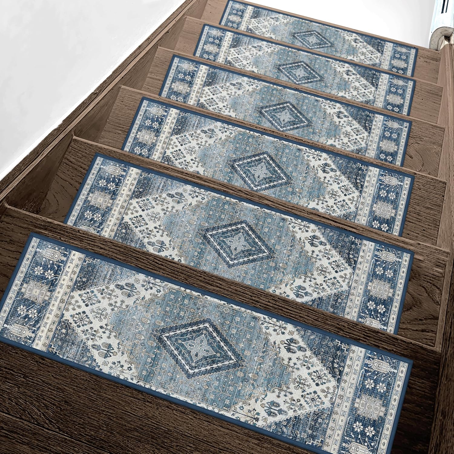 Amazon.com: sarben Non Slip Stair Treads for Wooden Steps 15PCS - 8"x30 ...