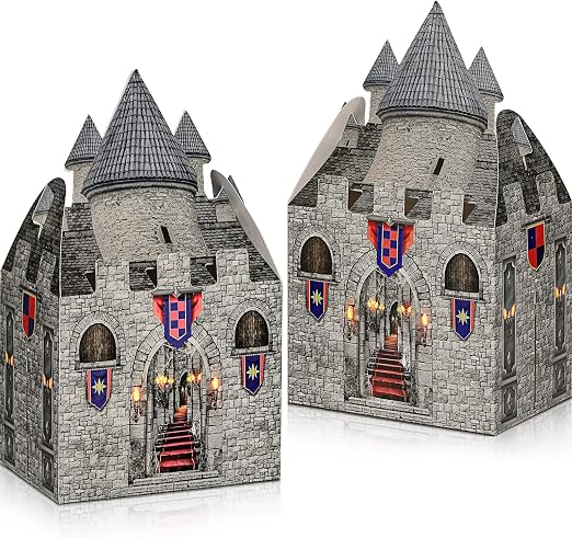 Amazon.com: TaoBary 24 Pieces 8 x 5 x 3 Inches Medieval Castle Box ...
