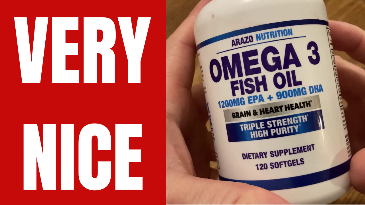 Watch Arazo Nutrition Omega 3 Fish Oil - Review on Amazon Live