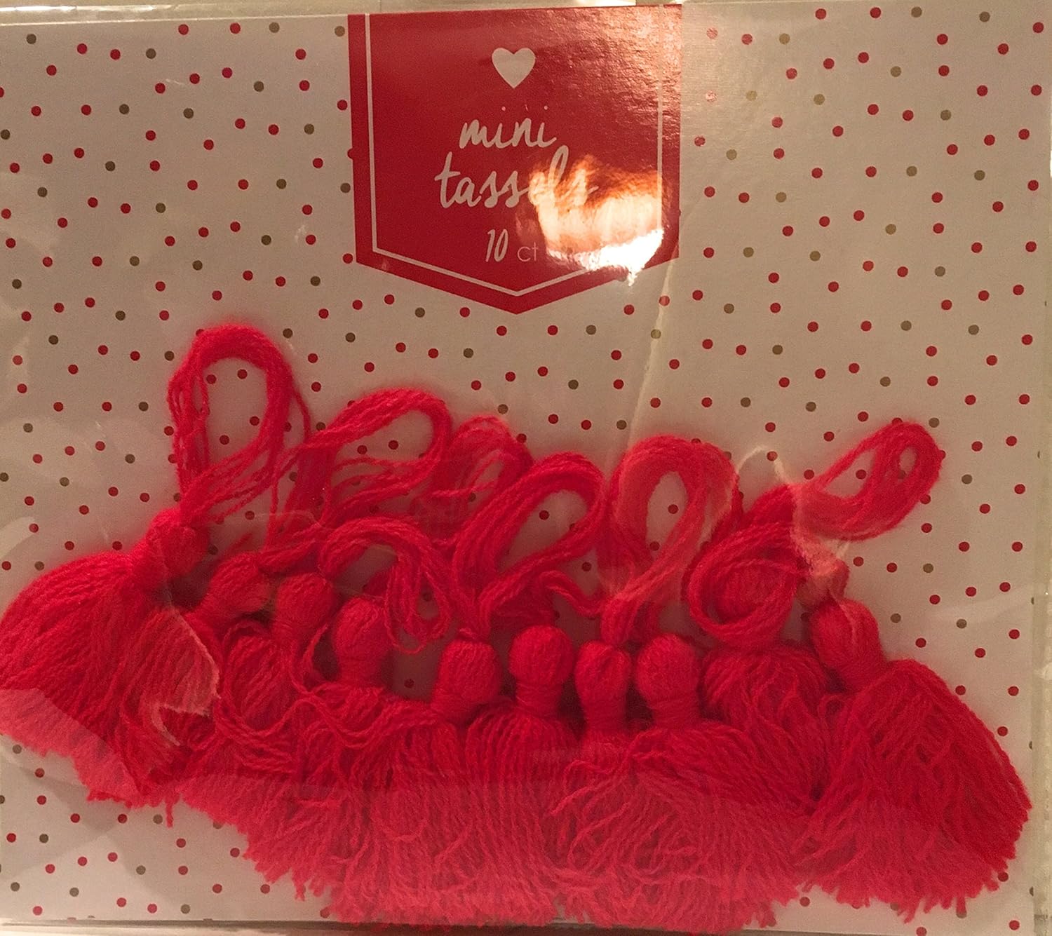 Amazon.com: Red Mini Tassels - Pkg. of 10 (01571)