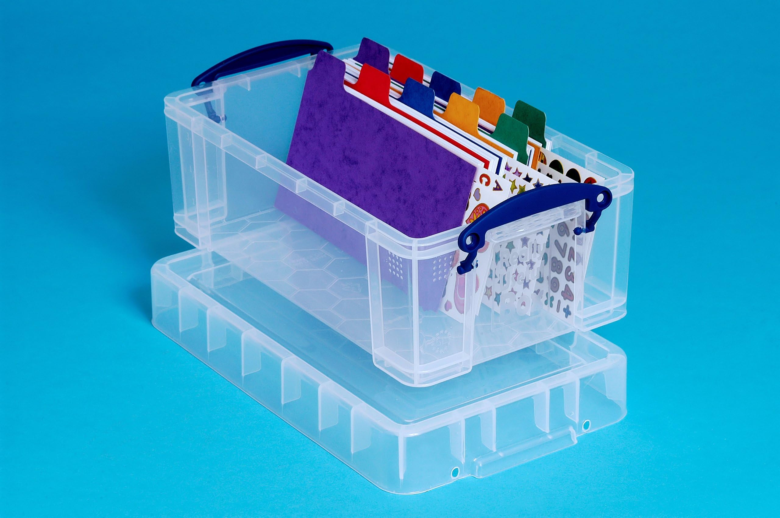 Really Useful Box 9-Liter-Aufbewahrungsbox aus Kunststoff, transparent ...