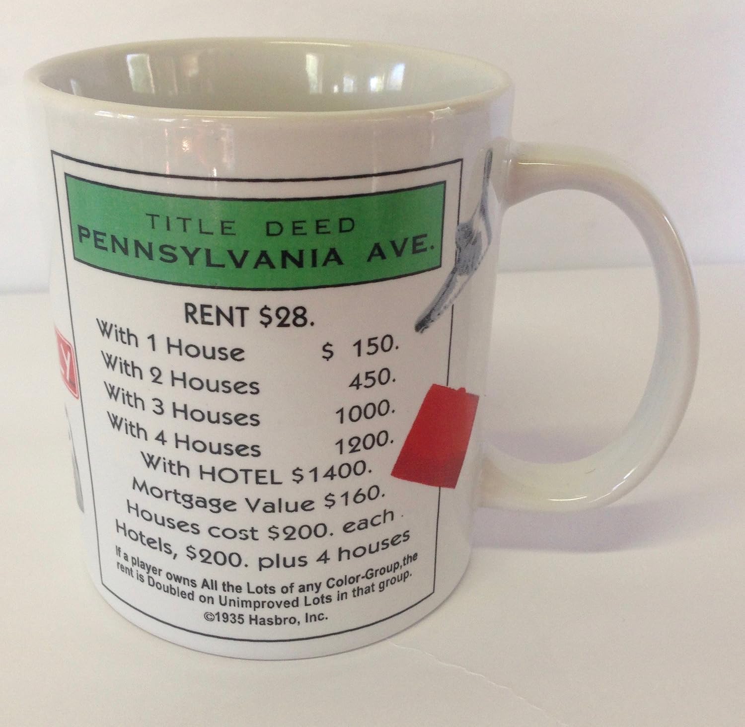 Amazon.com: Monopoly Game Coffee Mug, Pennsylvania Avenue and Marvin ...