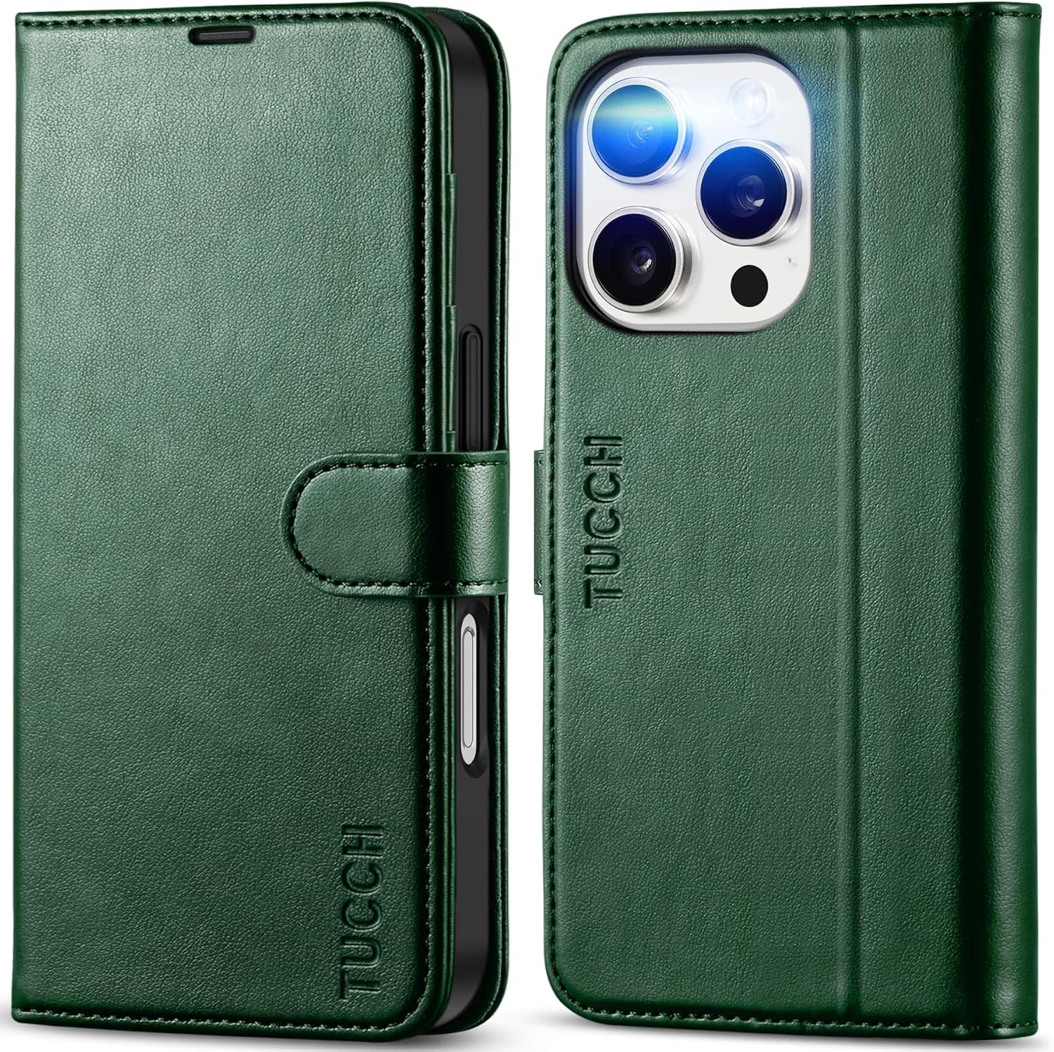 Amazon.com: TUCCH Case Wallet for iPhone 16 Pro, Protective [TPU ...