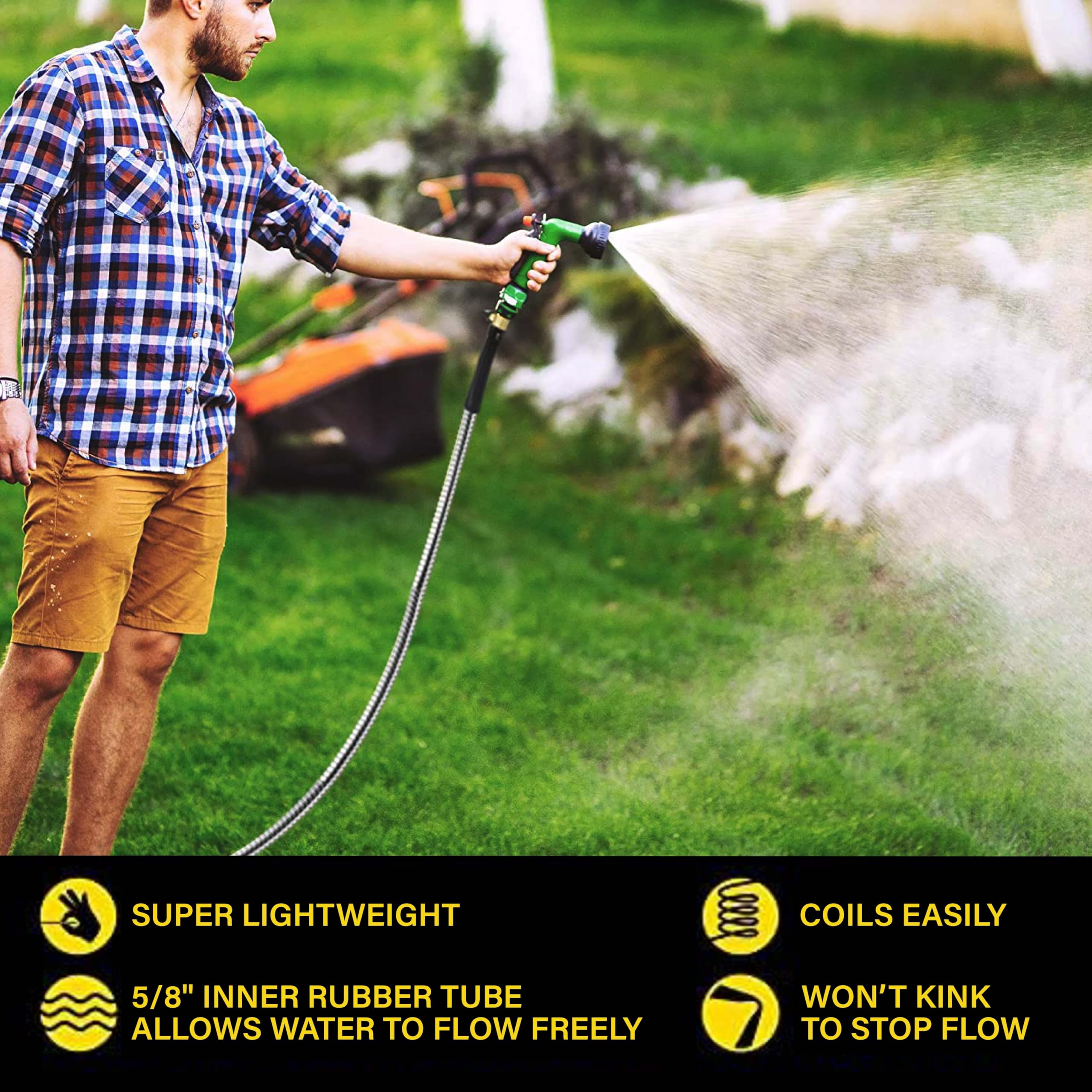 Snapklik.com : Bionic Steel Pro 125 FT Garden Hose