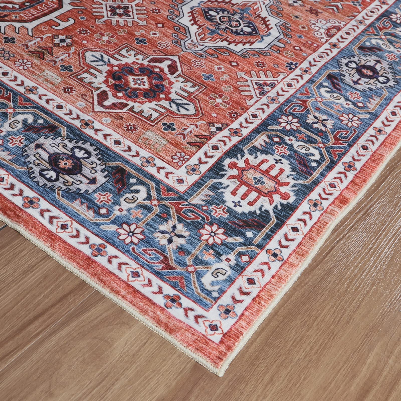 Dripex 8x10 Area Rugs - Stain Resistant Washable Rug Distressed Boho ...