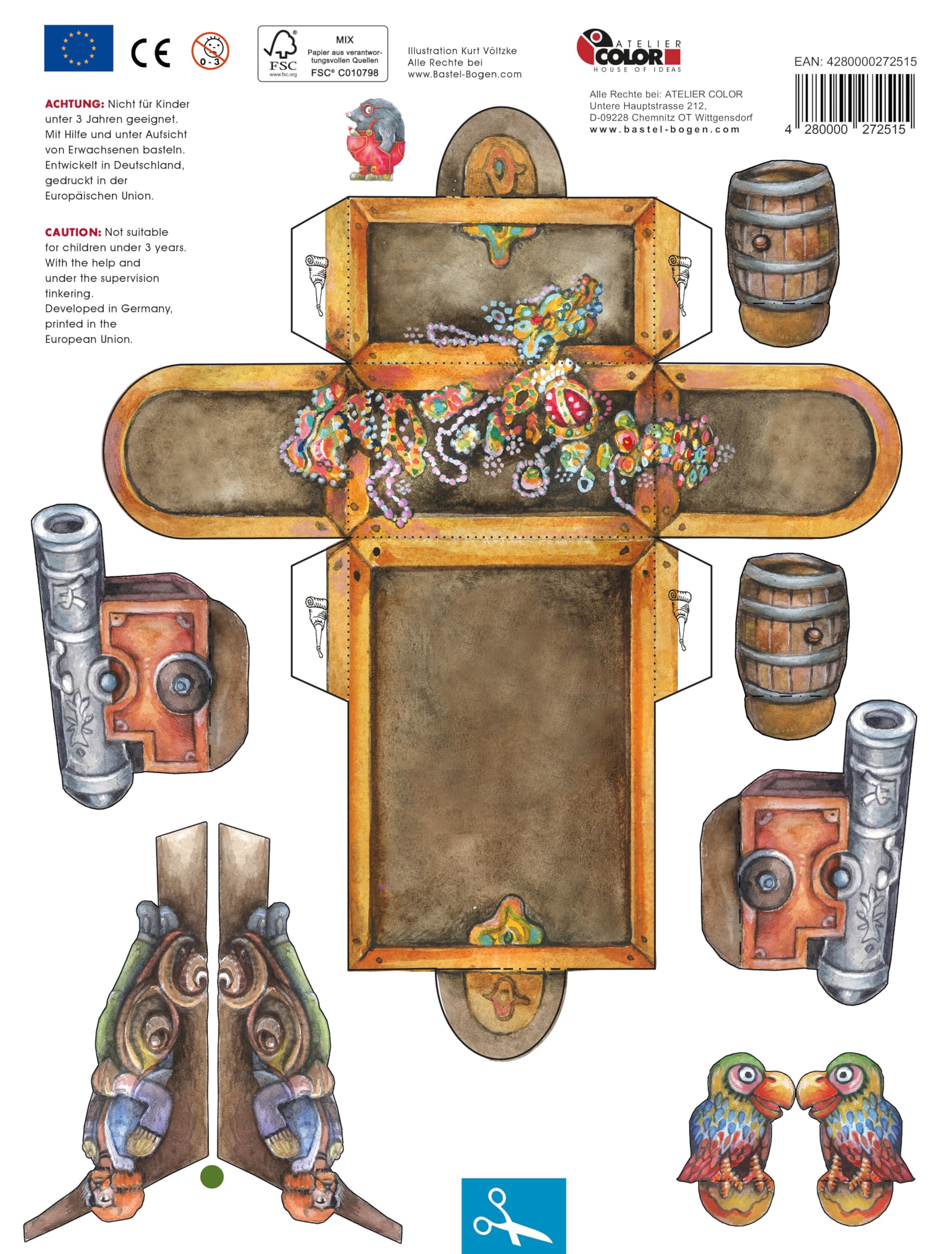 Printable Pirate Ship Template