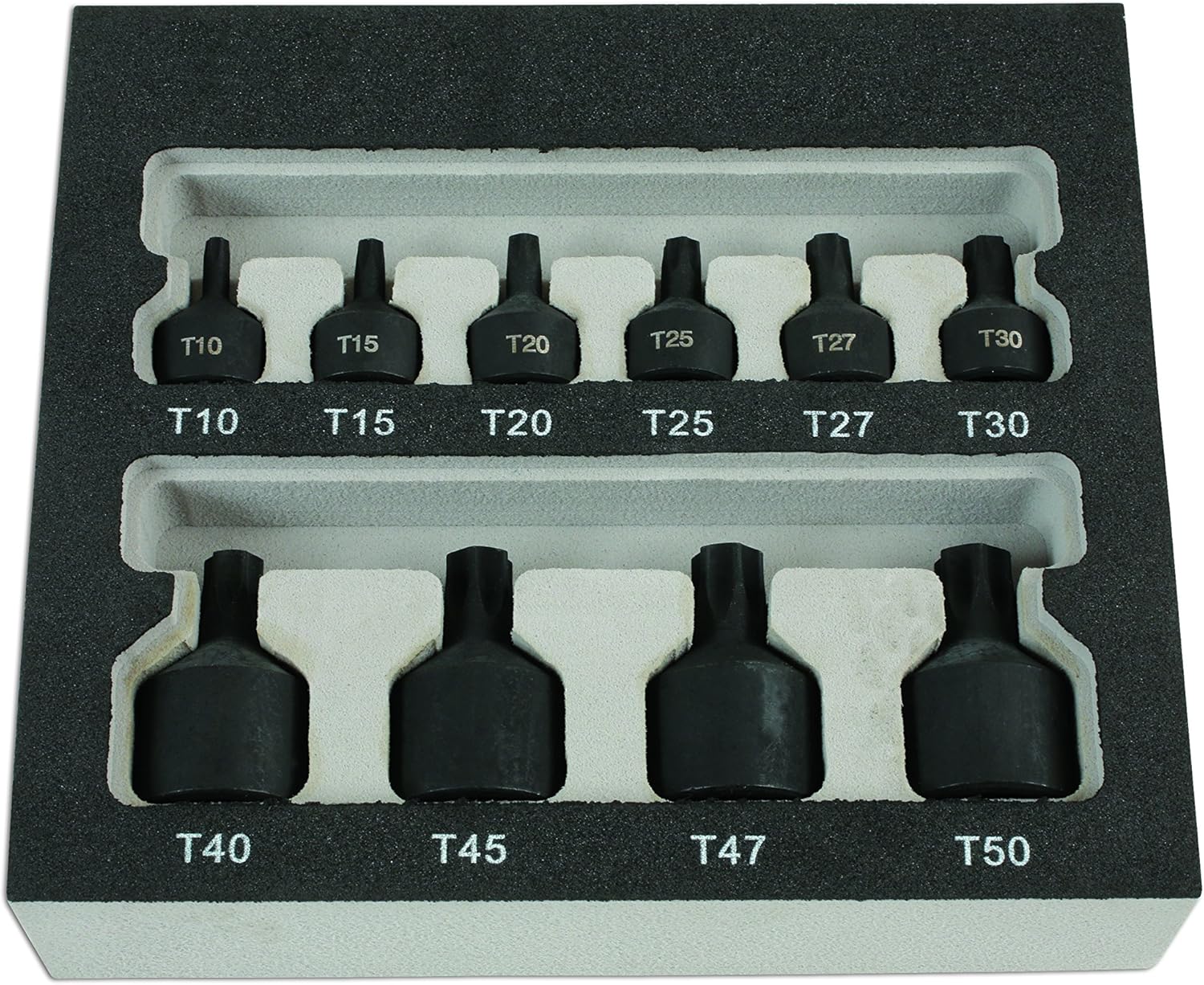 Laser 6727 Low Profile Impact Star Socket Bit Set 1/4″D, 3/8″D 9pc ...