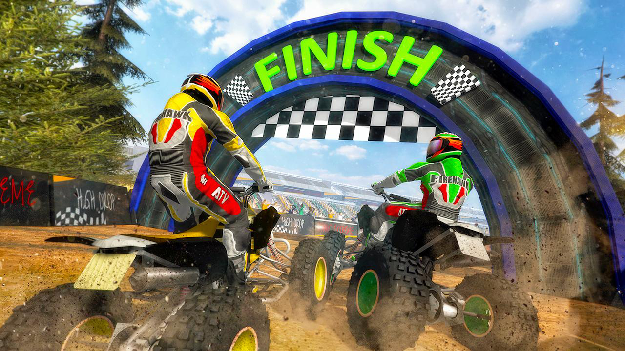 Stunt Extreme Man Down Hill Jumping Feast Adventure 3D: Atv Hill ...