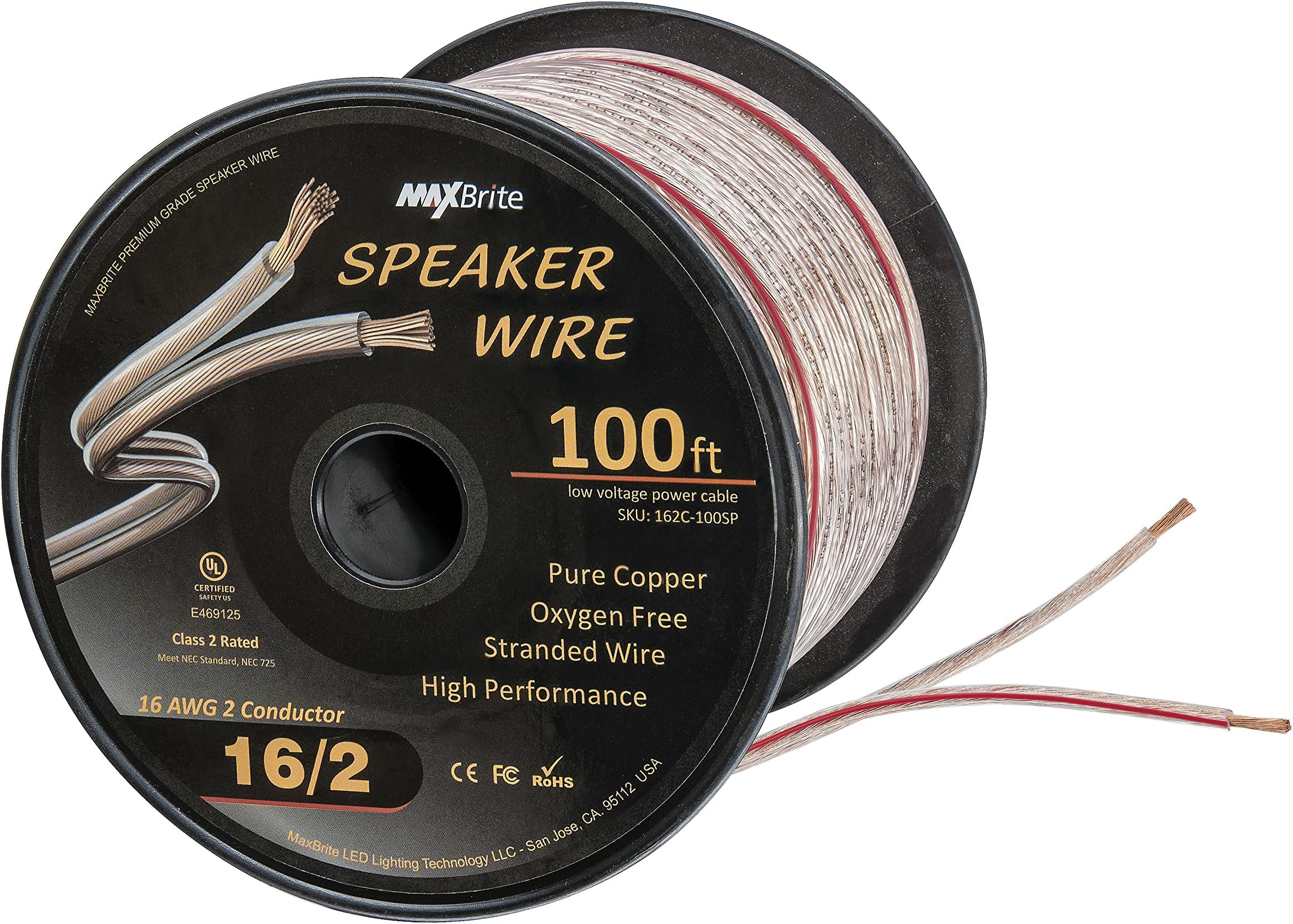Amazon.com: Sound Around 18 Gauge Speaker Wire - Copper Cable in Spool ...