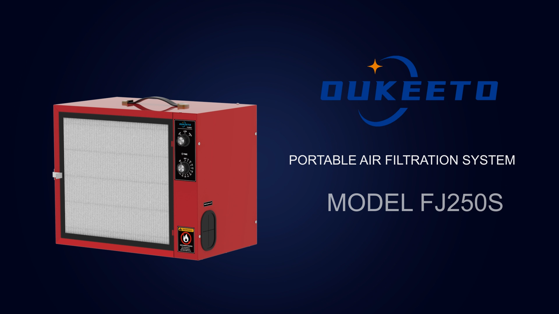 Watch OUKEETO Portable Intake Air Filtration System FJ250 on Amazon Live