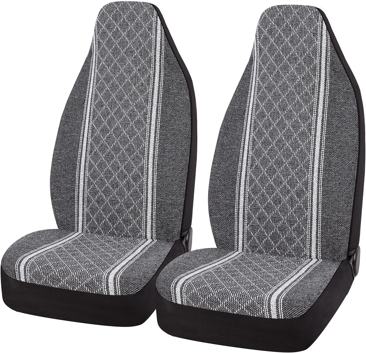 Amazon.com: BDK Beige Full Cloth High Back Auto Seat Covers Encore ...