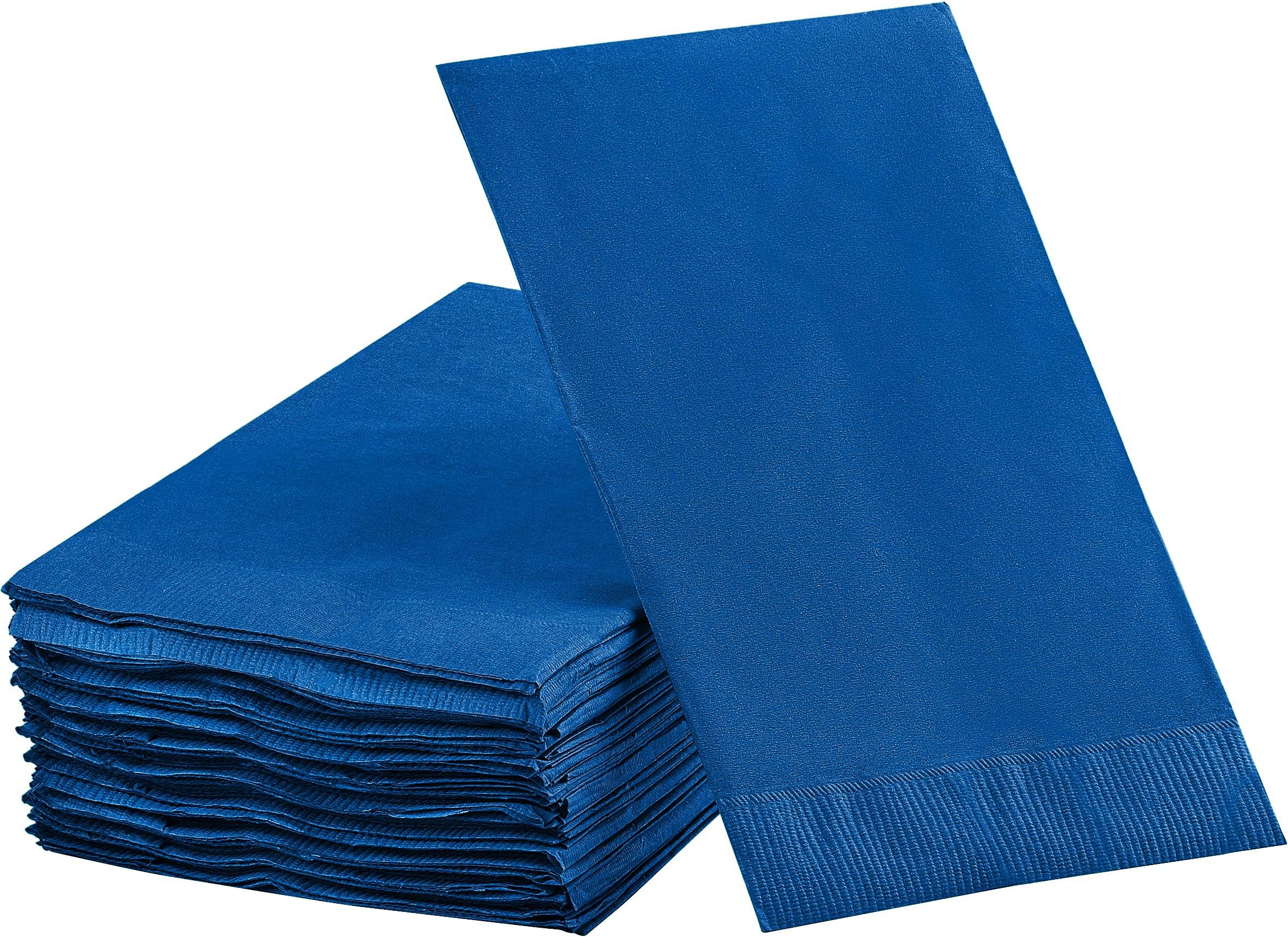 Amazon.com: 16-Count Touch of Color 3-Ply Paper Guest Napkins, Cobalt ...