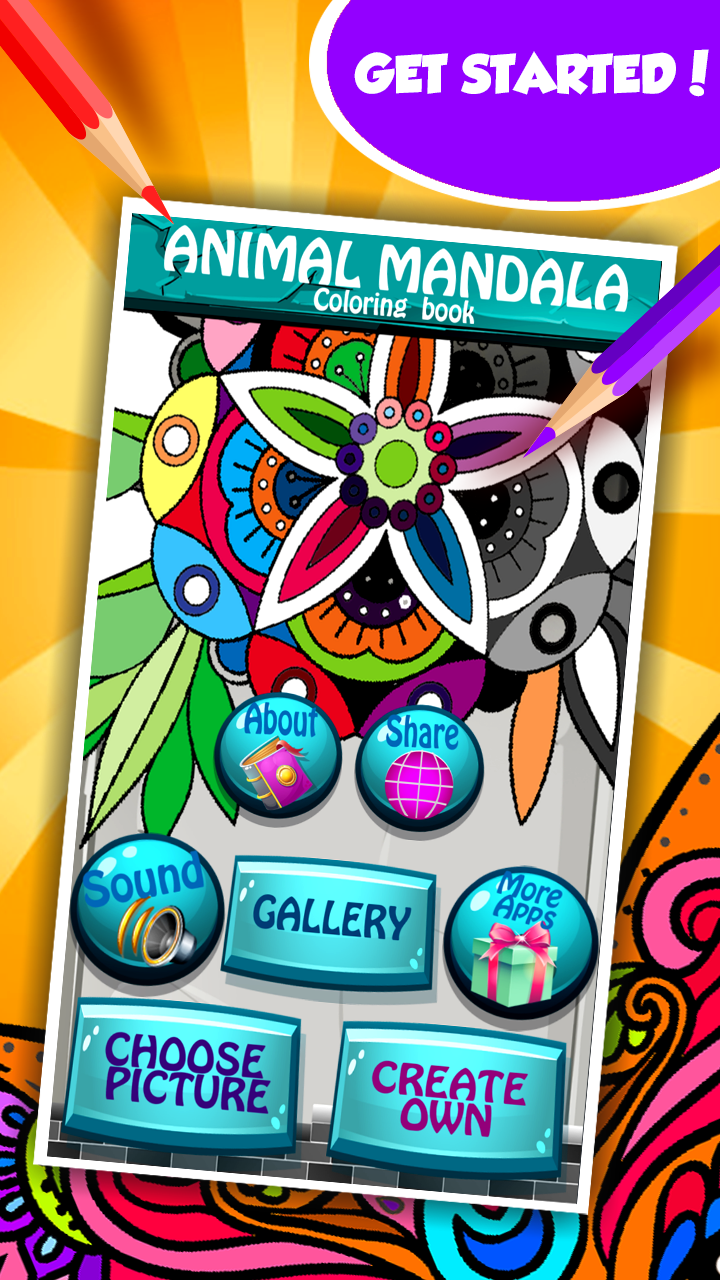 Animal Mandala Coloring Book - App on Amazon Appstore
