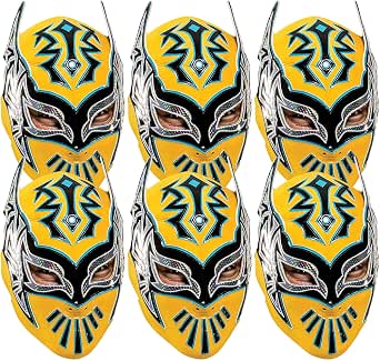 STAR CUTOUTS SMP420 WWE 6 Pack of Wrestling Masks Fun for Family ...